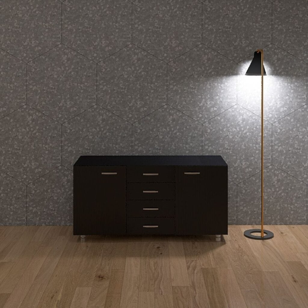 ארונית ניידת למשרד בצבע שחור ארונית למדפסת - ספינזי ריהוט משרדי